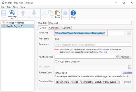 how to use powershell to play music remotely pdq