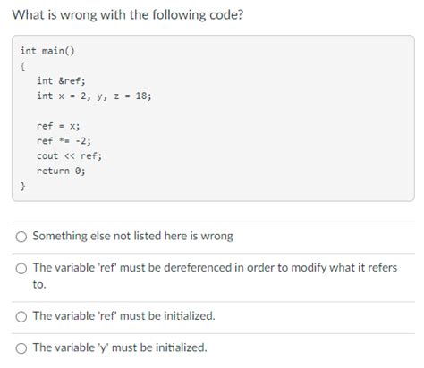 solved given the following void foo { const int
