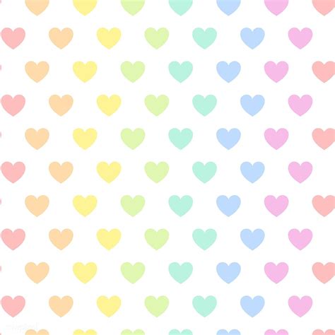 Rainbow Hearts Background