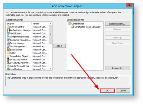 installing a pfx certificate on a windows server conetix