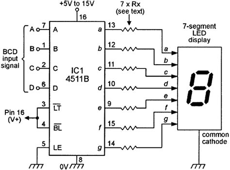 bcd to 7 segment display using ic 7447 circuit diagram wiring digital