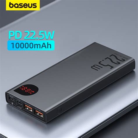 Baseus باور بانك 10000mah مع 22 5 واط Pd شحن سريع Powerbank المحمولة