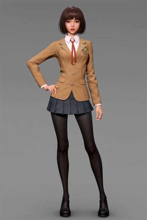 3d Character Production In Zbrush And 3ds Max 3d Character Female