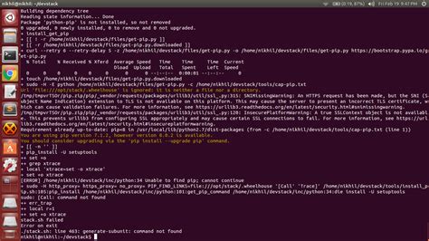 python how to resolve this error while installing devstack kilo on