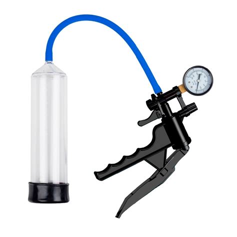 Manual Operation Penis Pump Vacuum Enhancer Pump With Instrument Panel
