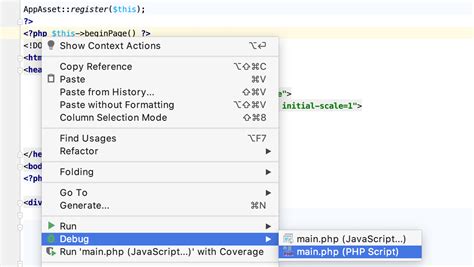 work with run debug configurations help phpstorm