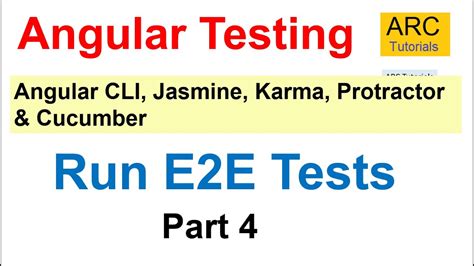 angular testing tutorial 4 run e2e tests youtube