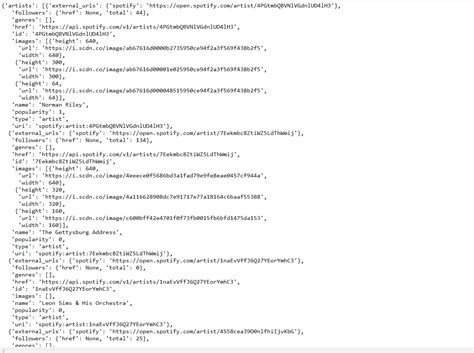 python load json data to csv spotify related artist stack overflow