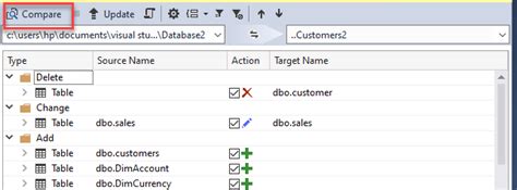 Sql Server Compare Two Database Tables Tutorial