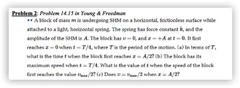 Solved Problem 2 Problem 14 15 In Young And Freedman A