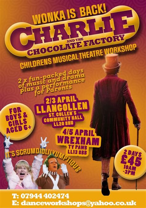 Gweithdy Theatr Gerdd Plant Charlie And The Chocolate Factory Tŷ Pawb