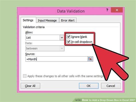 cara membuat data validation di excel 2007 kreatifitas