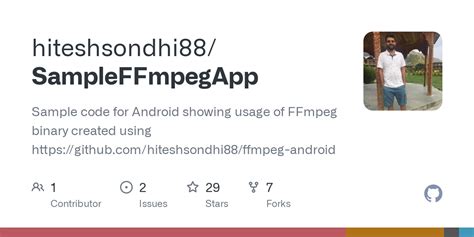 github hiteshsondhi88 sampleffmpegapp sample code for android