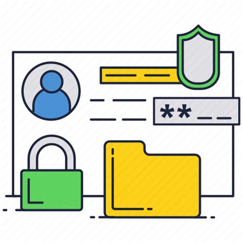 access encrypted files password protect secure security icon