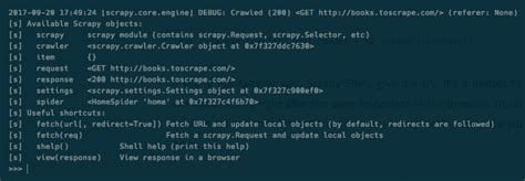 scrapy shell python penetration testing cookbook