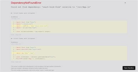 react hook form validationresolver codesandbox