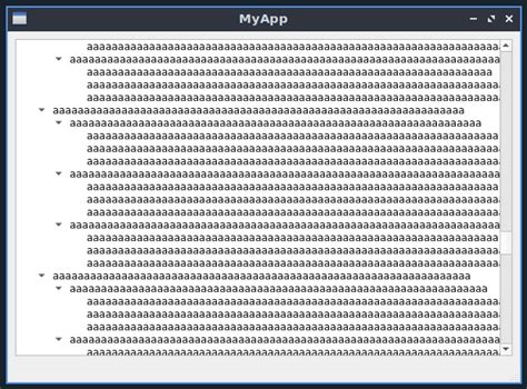 python 3 x pyqt5 qtreeview horizontal scrollbar doesn t show up again