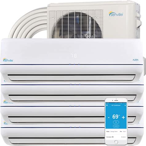 Senville 48 000 Btu Quad Zone Mini Split Heat Pump Sylvane