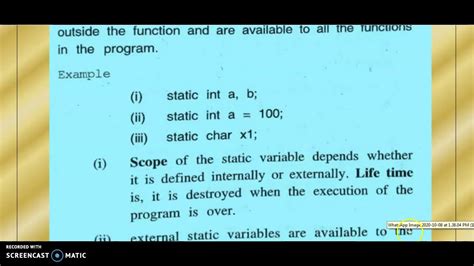 external static and register variables scope and lifetime youtube