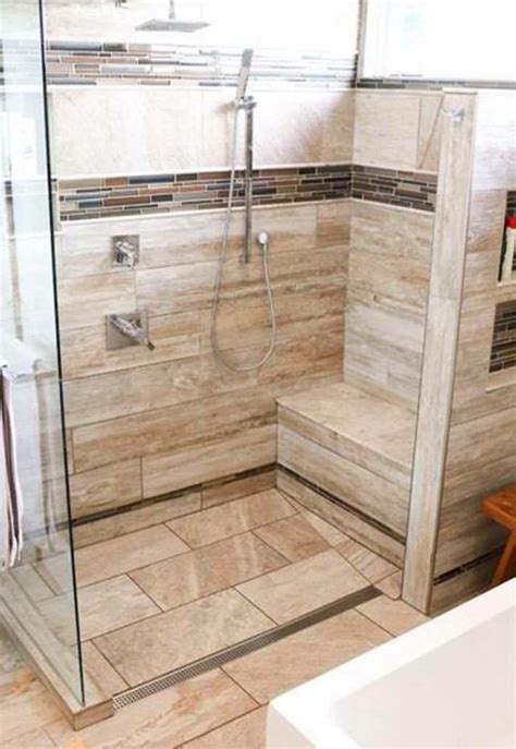Curbless Roll In Tile Shower Bathroom Remodel Cost Bathroom