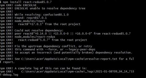reactjs getting error while installing react redux 5 0 7 for react