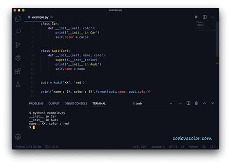 what is init in python codevscolor