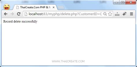 php mysql delete data record confirm delete mysqli