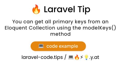 you can get all primary keys from an eloquent collection using the