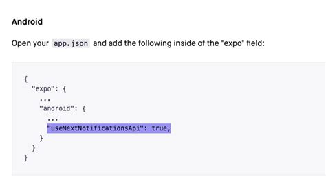 react native expo android app pushnotifications doesn t work in