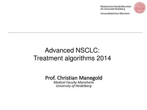 Ppt Advanced Nsclc Treatment Algorithms 2014 Powerpoint Presentation
