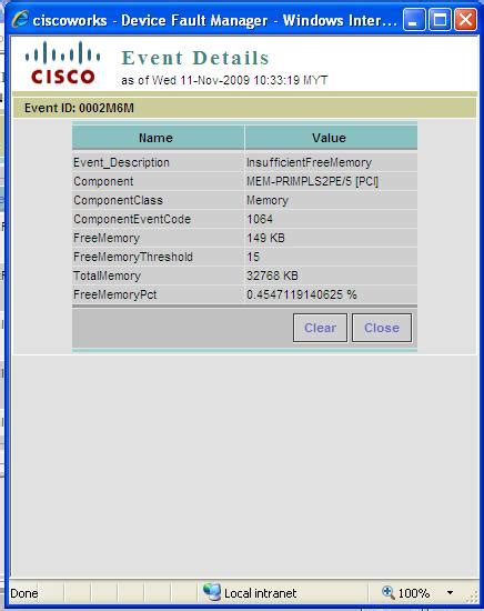 solved lms3 1 memory insufficient error mess cisco community