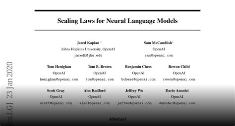 Paper Page Scaling Laws For Neural Language Models