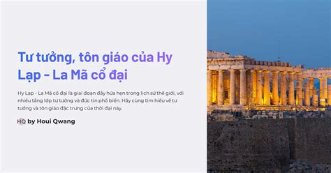 Tư Tưởng Tôn Giáo Của Hy Lạp La Mã Cổ đại