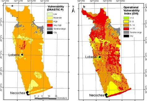 Comparison Between The Aquifer Vulnerability Maps According To The A