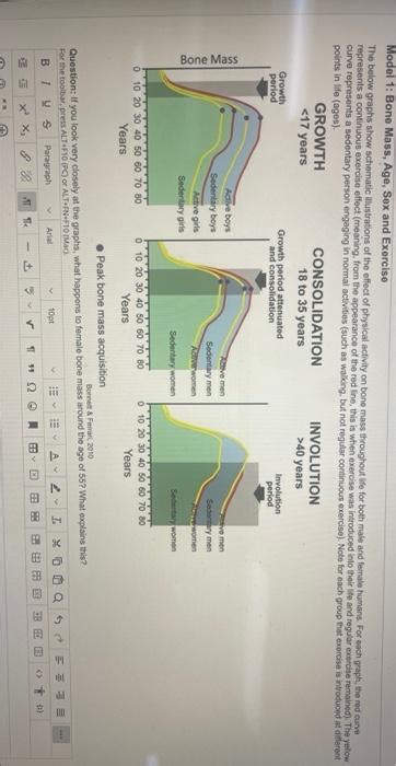 Solved Model 1 Bone Mass Age Sex And Exercise The Below