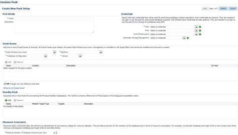 creating databases using database template