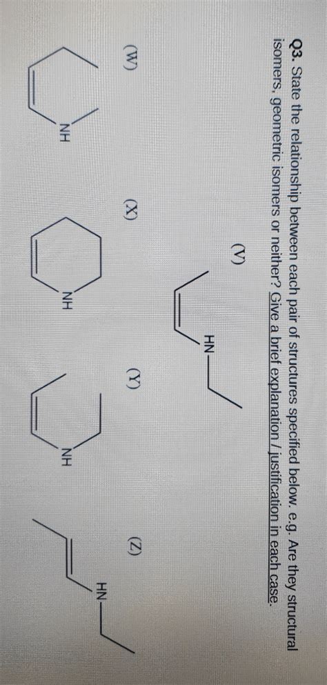 [solved] Q3 State The Relationship Between Each Pair Of Structures