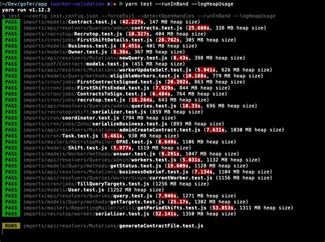 jestjs what are the steps to follow to debug memory leak in jest