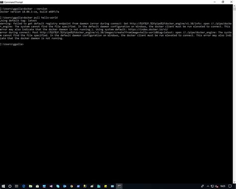 error during connect post 2f 2f 2fpipe 2fdocker engine v1 38