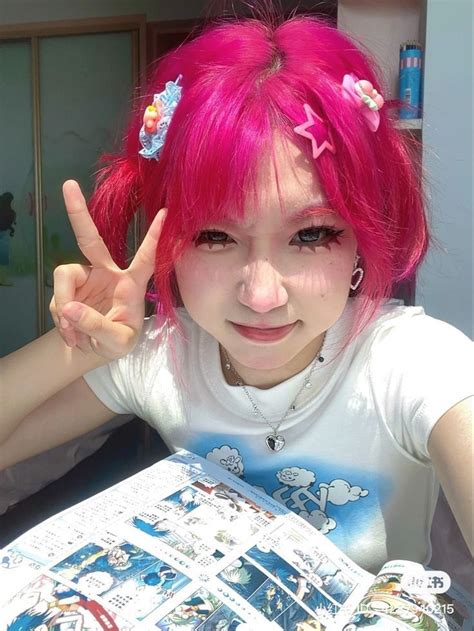 Pin De V4mpk En Ulzzazang ⚘️ Peinados Kawaii Ideas De Cabello Teñido