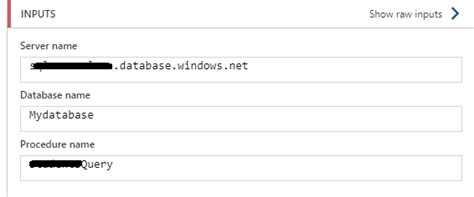 azure logic app how do i call a stored proc using a connection string