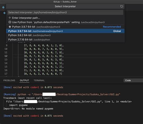 importerror no module named pygame r pygame