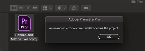 solved an unknown error occurred while opening the projec page 3