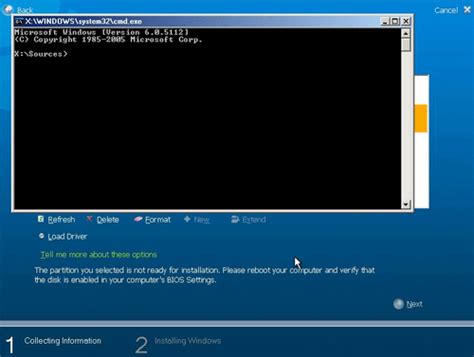 using a command prompt from inside a windows xp or vista