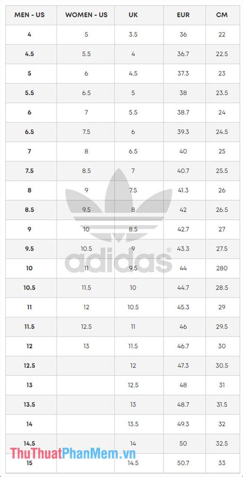 Cách Chọn Size Giày Nike Adidas Chuẩn Bảng Quy đổi Size Giày Nike