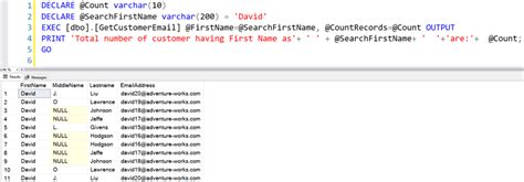sql return and sql output clause in stored procedures