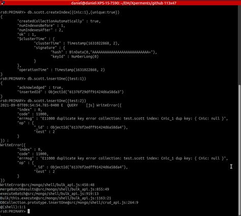 node js e11000 duplicate key error collection archiwiz clients index