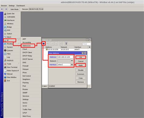 Konfigurasi Routing Statik Pada Mikrotik Rizky Kurnia