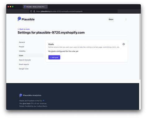 adding plausible to shopify and tracking checkouts and order