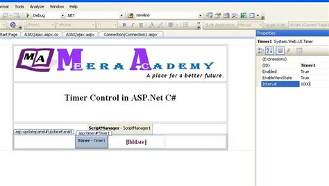 how to use ajax timer control in